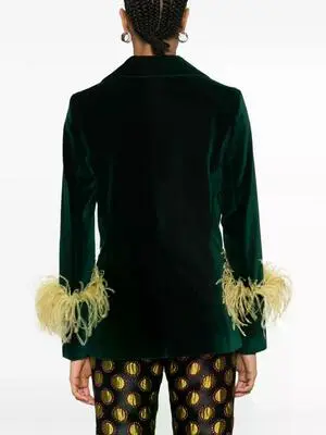 La DoubleJ Keaton Feather-detailing Blazer