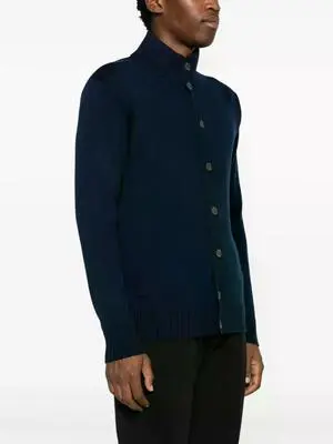 BALLANTYNE High-neck Wool Cardigan