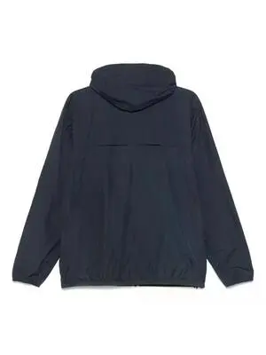 K-WAY Logo-patch Hooded Jacket - Blue