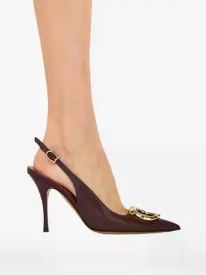 FERRAGAMO Maxi Gancini Slingback Pumps