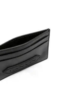 LANVIN Logo-patch Leather Cardholder