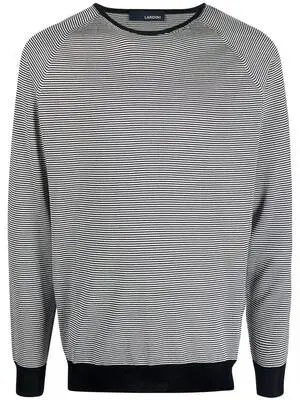 LARDINI Horizontal-stripe Crew Neck Jumper