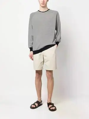 LARDINI Horizontal-stripe Crew Neck Jumper