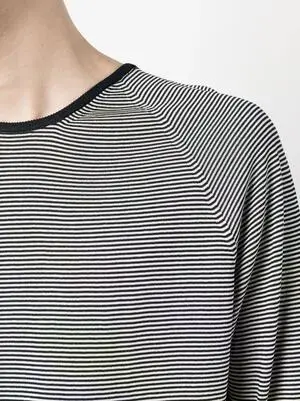 LARDINI Horizontal-stripe Crew Neck Jumper