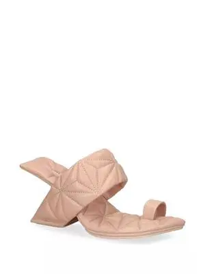 United Nude Loop Hi Puffy Leather Mules - Pink