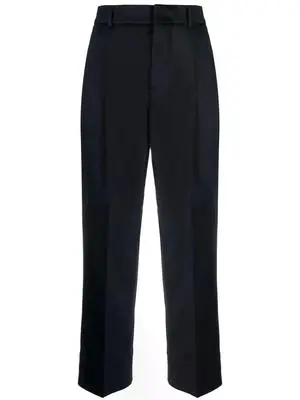AMI Paris Cropped Straight Leg Trousers
