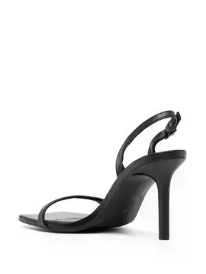 Senso Helena 40mm Leather Sandals - Black