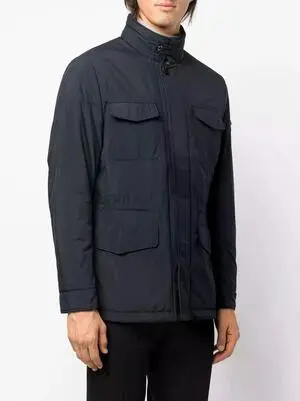 MOORER Button-fastening Long-sleeve Jacket