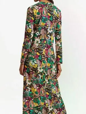 La DoubleJ Swing Floral-print Dress - Brown