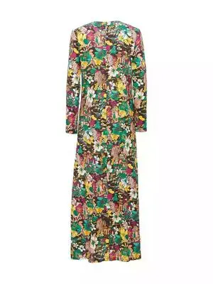 La DoubleJ Swing Floral-print Dress - Brown