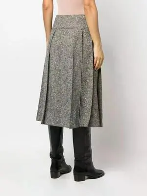 DURAZZI MILANO Pleated Mid-length Skirt