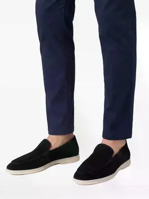 SCAROSSO Ludovica Suede Loafers - Black