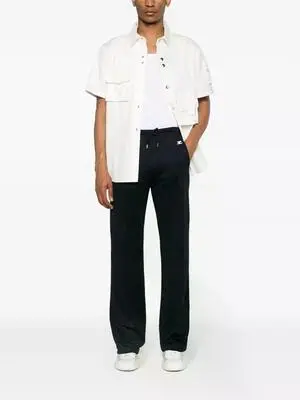 COURREGES Logo-patch Interlock Track Pants - Blue