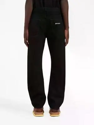Palm Angels Logo-embroidered Denim Jeans