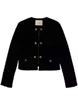 TWINSET Velvet Cropped Jacket
