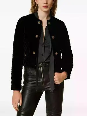 TWINSET Velvet Cropped Jacket