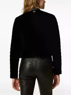 TWINSET Velvet Cropped Jacket