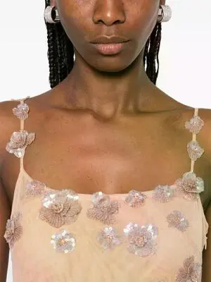Blumarine Sequin-embellished Tulle Maxi Dress