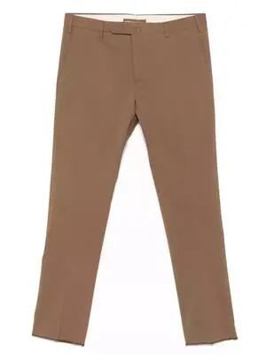 DELL'OGLIO Tapered Trousers - Brown