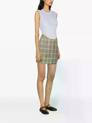 Marni Plaid Virgin Wool Miniskirt