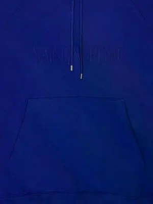 Saint Laurent Logo-embroidered Cotton Hoodie