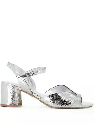 DEL CARLO Metallic-effect Sandals