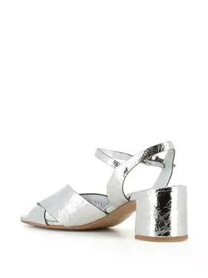 DEL CARLO Metallic-effect Sandals