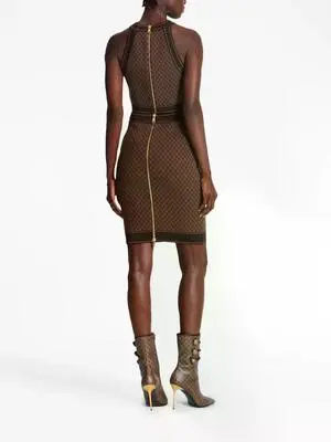 Balmain Monogram-jacquard Skirt