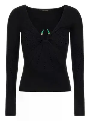 Roberto Cavalli Fang-plaque Jumper