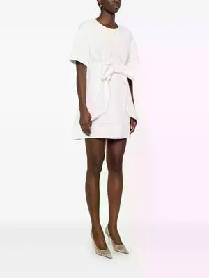 PARLOR Contrast-stitching Mini Dress
