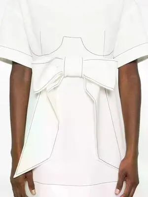 PARLOR Contrast-stitching Mini Dress