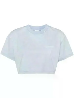 GROUND ZERO Logo-print Cropped T-shirt