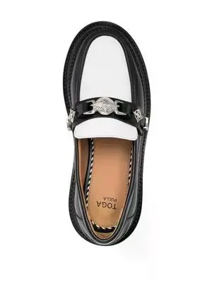 Toga Buckle-detail Leather Loafers