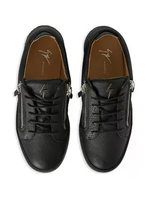 GIUSEPPE ZANOTTI Frankie Double-zip Low-top Sneakers - Black