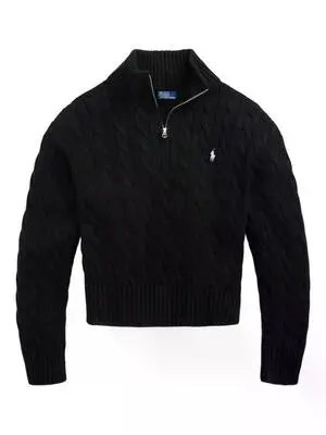 Polo Ralph Lauren Cable-knit Quarter-zip Sweater