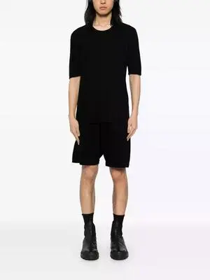 LABEL UNDER CONSTRUCTION Raw Edge T-shirt - Black