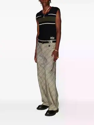 AMBUSH Checked Straight-leg Trousers