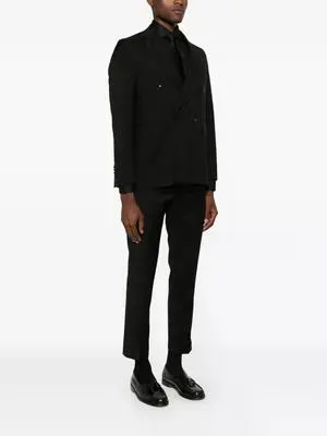 UNGARO Double-breasted Wool Suit - Black