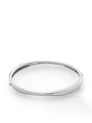 Monica Vinader Nura Asymmetric Thin Bangle - Silver