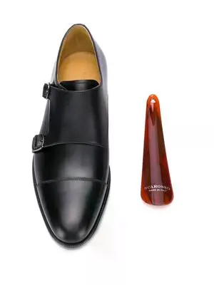 SCAROSSO Leather Monk Shoes