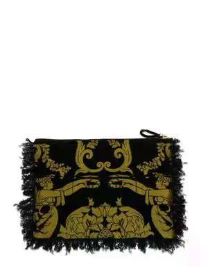 La DoubleJ Cherub-print Clutch Bag
