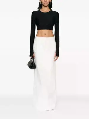 Versace Crystal-embellished Cropped Top