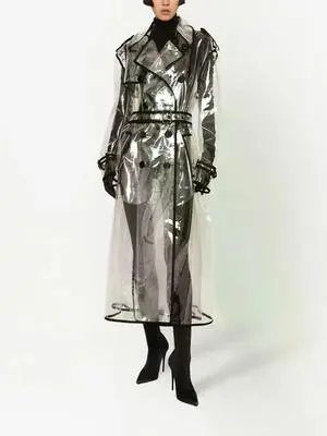 Dolce & Gabbana Contrast-trim Trench Coat