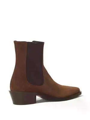 Proenza Schouler Bronco Suede Chelsea Boots - Brown