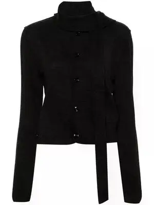LEMAIRE Scarf-detail Fine Knit Cardigan
