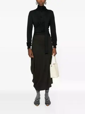 LEMAIRE Scarf-detail Fine Knit Cardigan