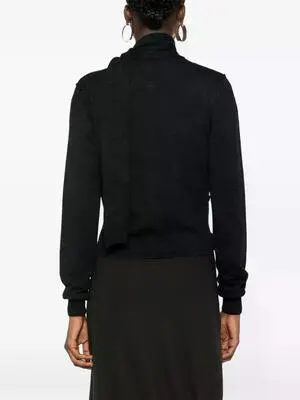 LEMAIRE Scarf-detail Fine Knit Cardigan