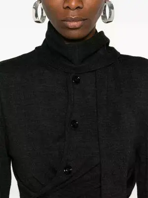 LEMAIRE Scarf-detail Fine Knit Cardigan