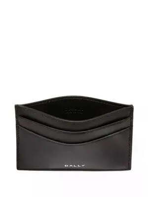 Bally Deco Leather Card Holder - Black