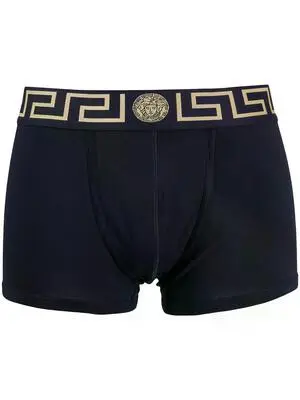 Versace Greca Border Boxer Briefs - Blue